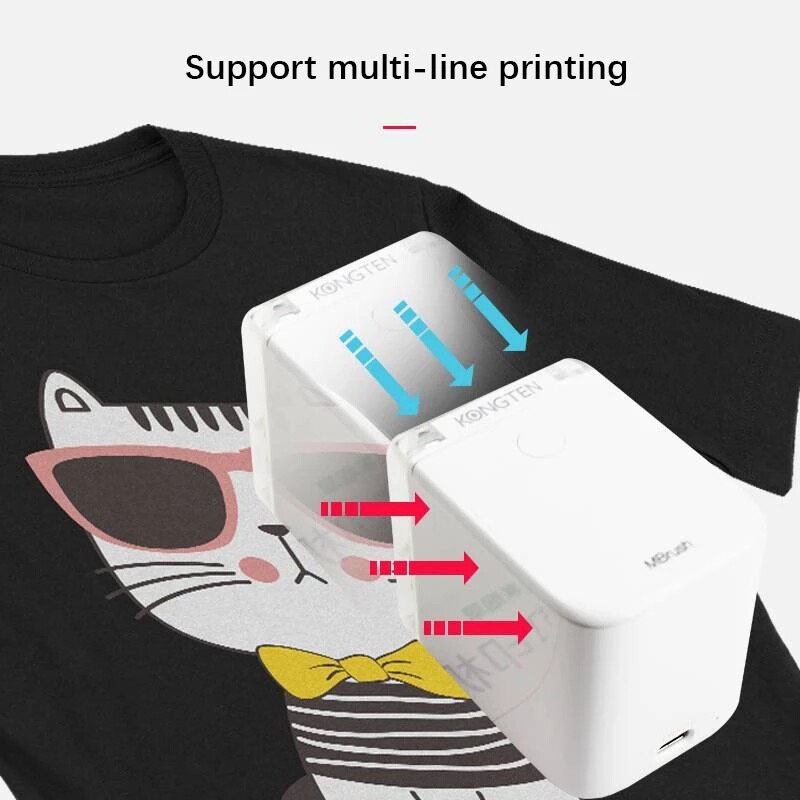 Portable Wireless Mobile Color Handheld Inkjet Printer Mini WIFI USB ...