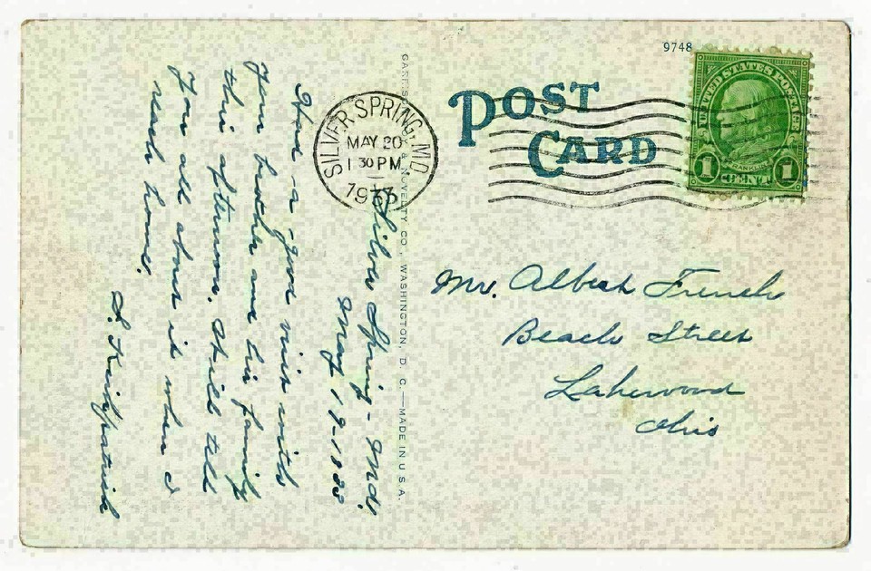 Bridge Spanning Tidal Basin to Potomac Park from Washington DC 1933 ...