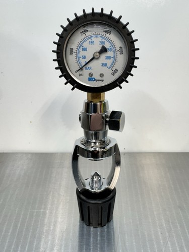 H2Odyssey Scuba Tank Pressure Tester, Checker 5,000 PSI 350 BAR Yoke ...