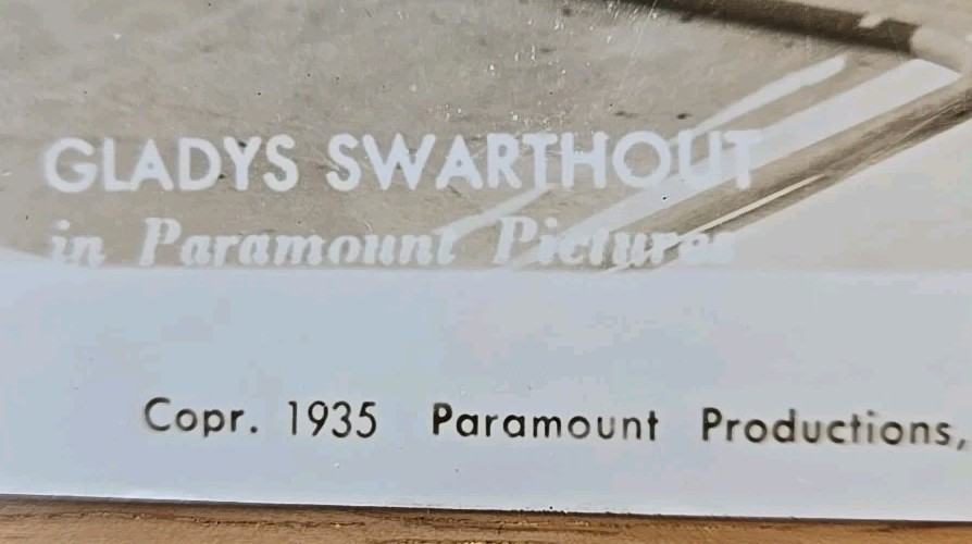 1935 GLADYS SWARTHOUT Original Still Type 1 Paramount Pictures ...