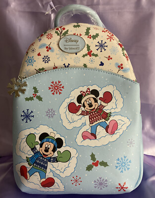 Disney Her Universe Mickey & Minnie Mouse Snow Angels Mini Backpack Bag ...