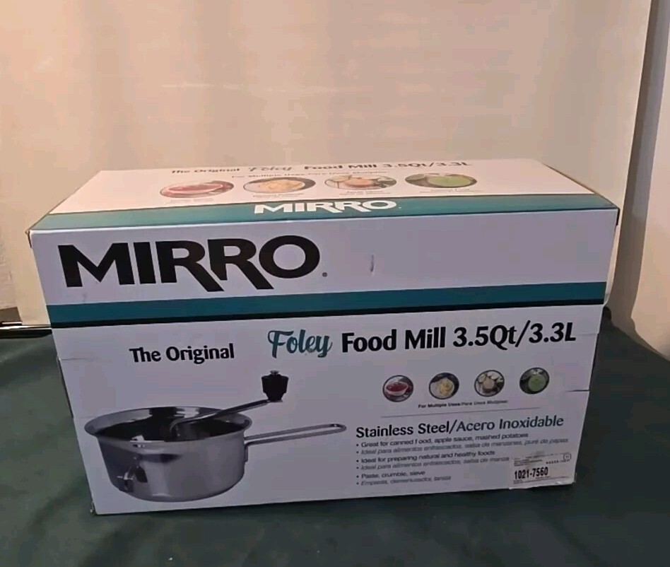 Original FOLEY 3.5Qt. Food Mill Ricer Stainless Steel Preserving Sifter ...