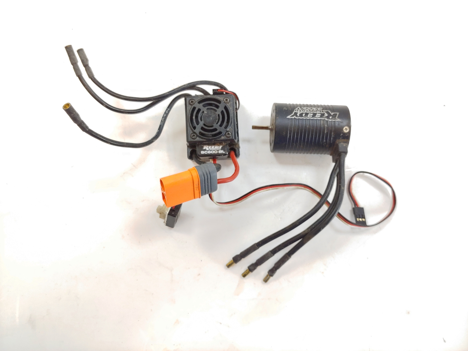 Team Associated SC600-BL 1/10 Brushless ESC Reedy 3300kv Motor Combo ...