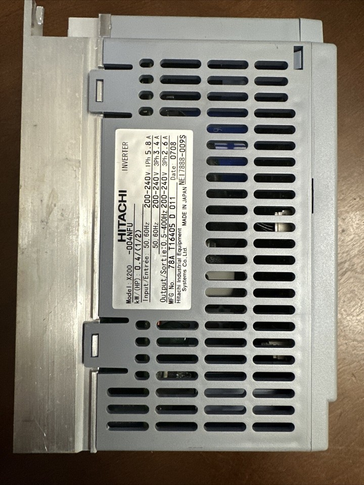 Hitachi X200-004NFU 240V VFD Variable Frequency Drive | eBay