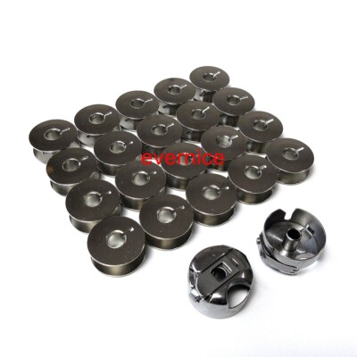 2 Bobbin Case #173058 +20 Bobbins For Singer 206K, 206W, 306, 306W, 319 ...
