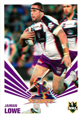 2012 MELBOURNE STORM NRL Premiers Card JAIMAN LOWE Daily Telegraph ...