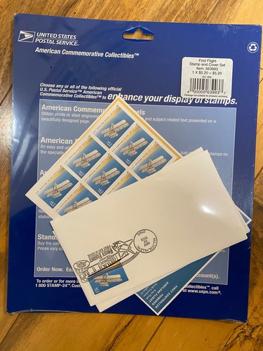 American Commemorative Collectibles First Flight Stamp And Cover Set ...