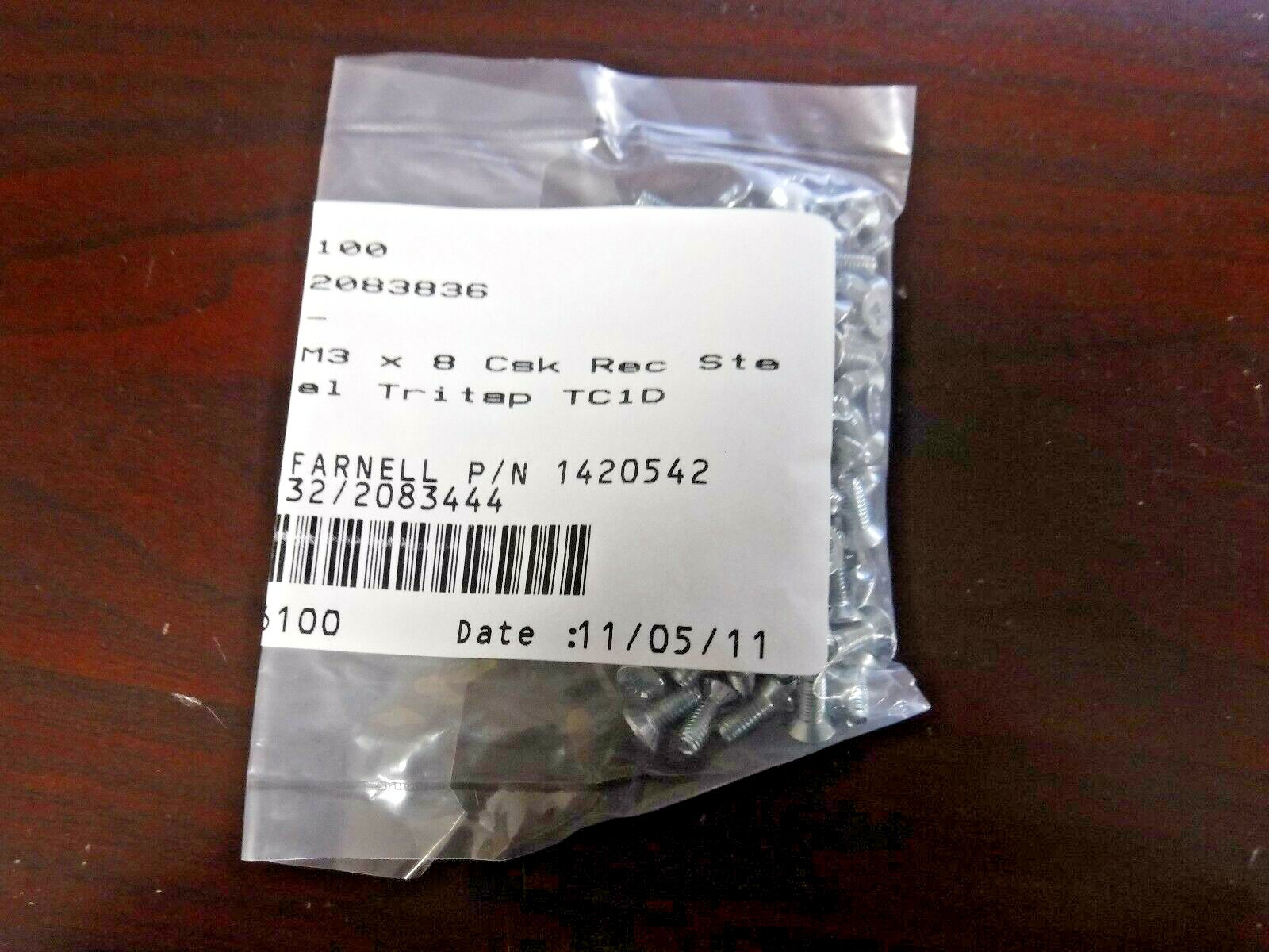 Duratool M38 Krstttz100- Screw, Self-Tapping, Steel, M3, 8Mm ,Pack Of ...