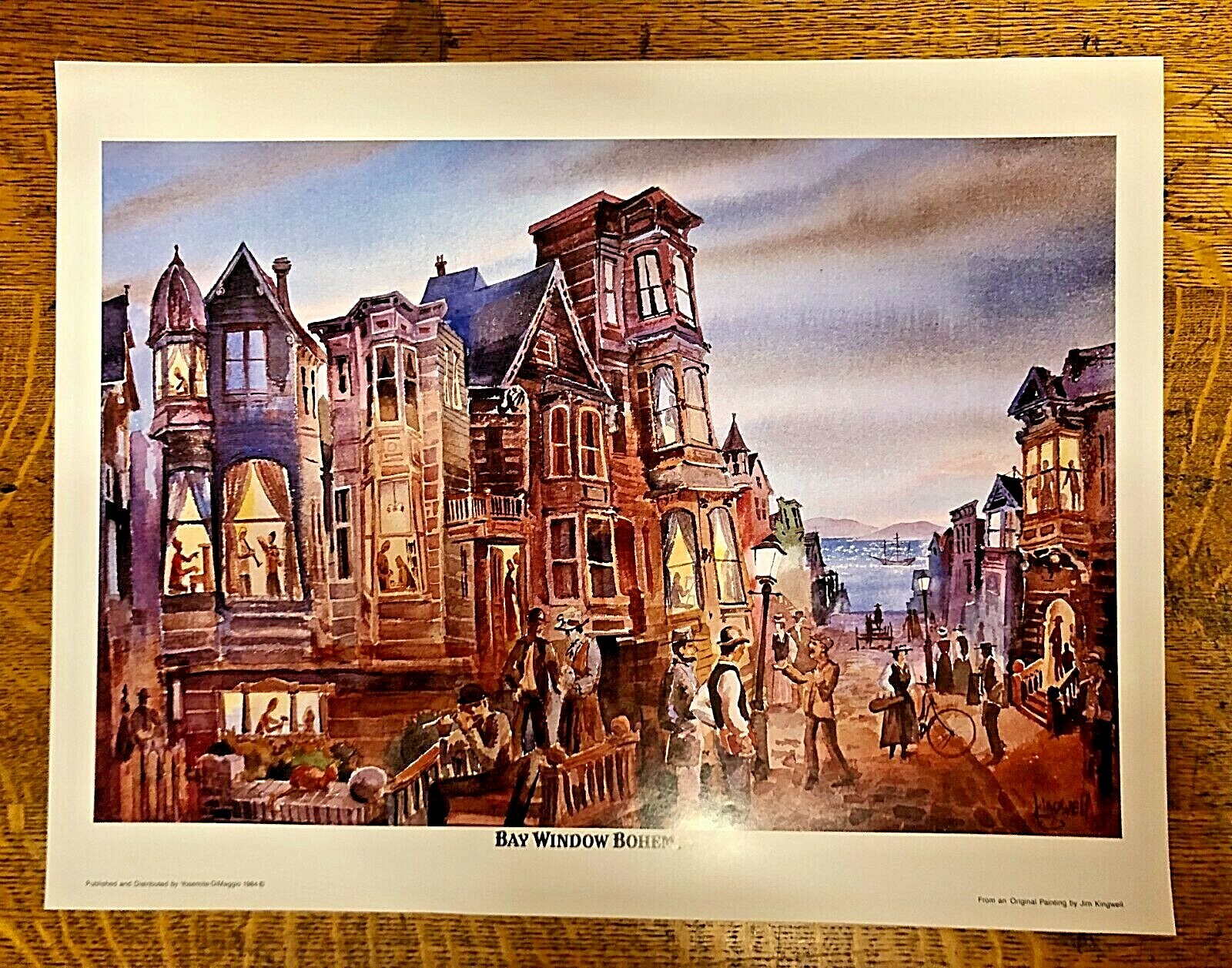 Lithograph - "Bay Window Bohemia" (1983) - Original Painting by Jim ...