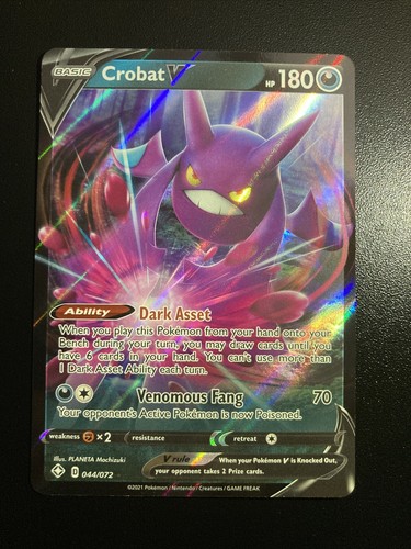 Pokémon TCG Crobat V Shining Fates 044/072 Holo Ultra Rare | eBay