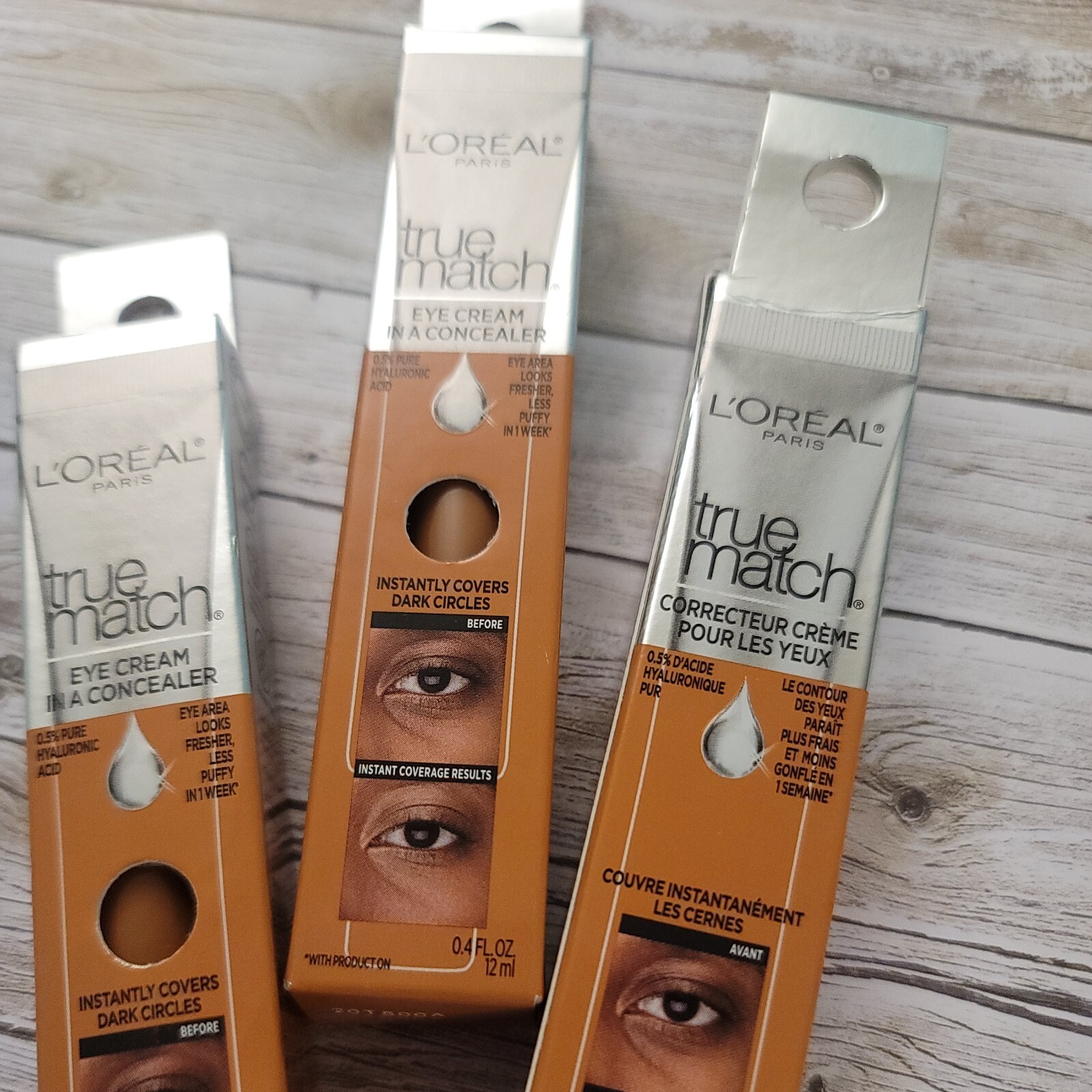 3 pack💋L'oreal True Match Concealer New In Package W7-8 Dark Free ...