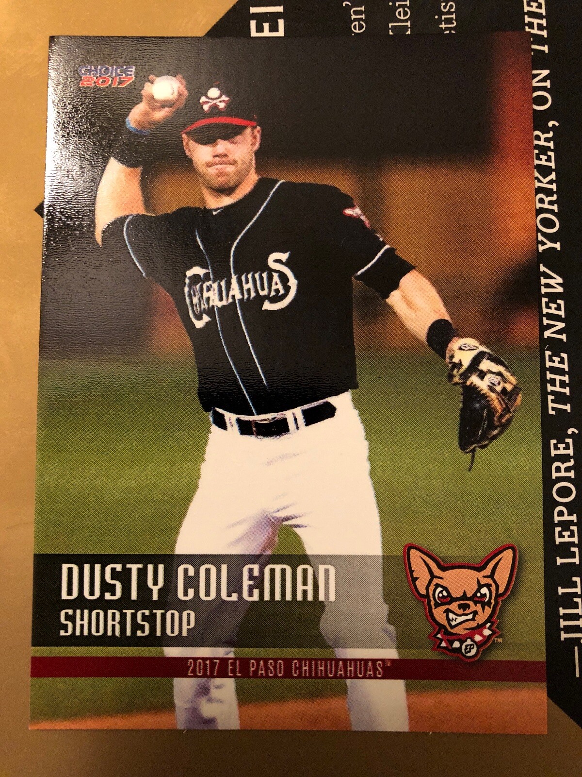 2017 El Paso Chihuahuas Dusty Coleman RC Rookie San Diego Padres | eBay