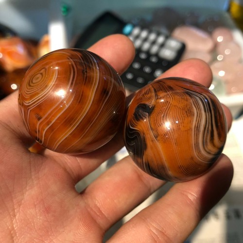 Natural banded Agate Quartz sphere Crystal ball Specimen electrical ...