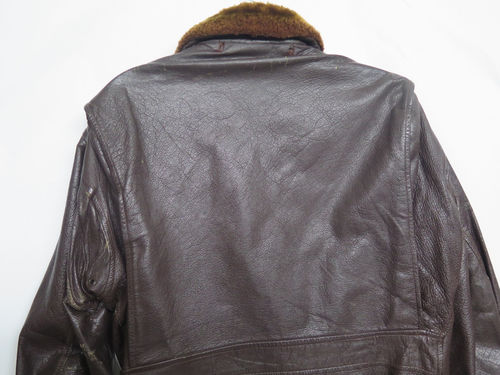 VTG G-1 Leather USN Bomber Flight Jacket Sz 36 Foster… - Gem