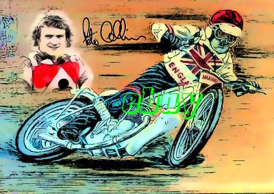Speedway Peter Collins Retro Art Look A4 Size Poster Print | eBay UK