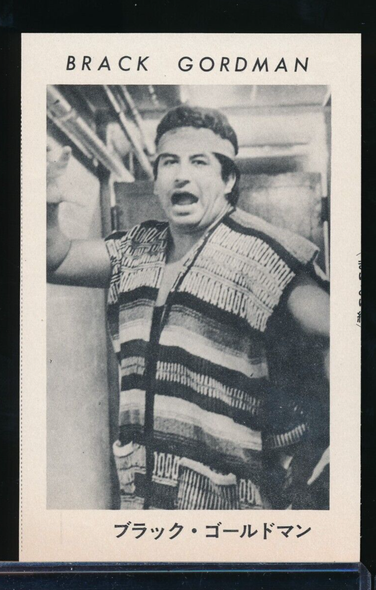 1969-72 Gong Magazine Wrestling card Tarzan Baxter & Brack Black ...