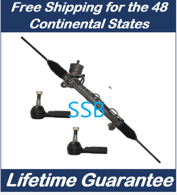 72+2 3 pc set Steering Rack Pinion + Outer Tie Ends for Grand Prix ...