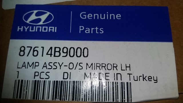 Genuine Hyundai I10 Mirror Indicator Side Repeater LH Passenger ...