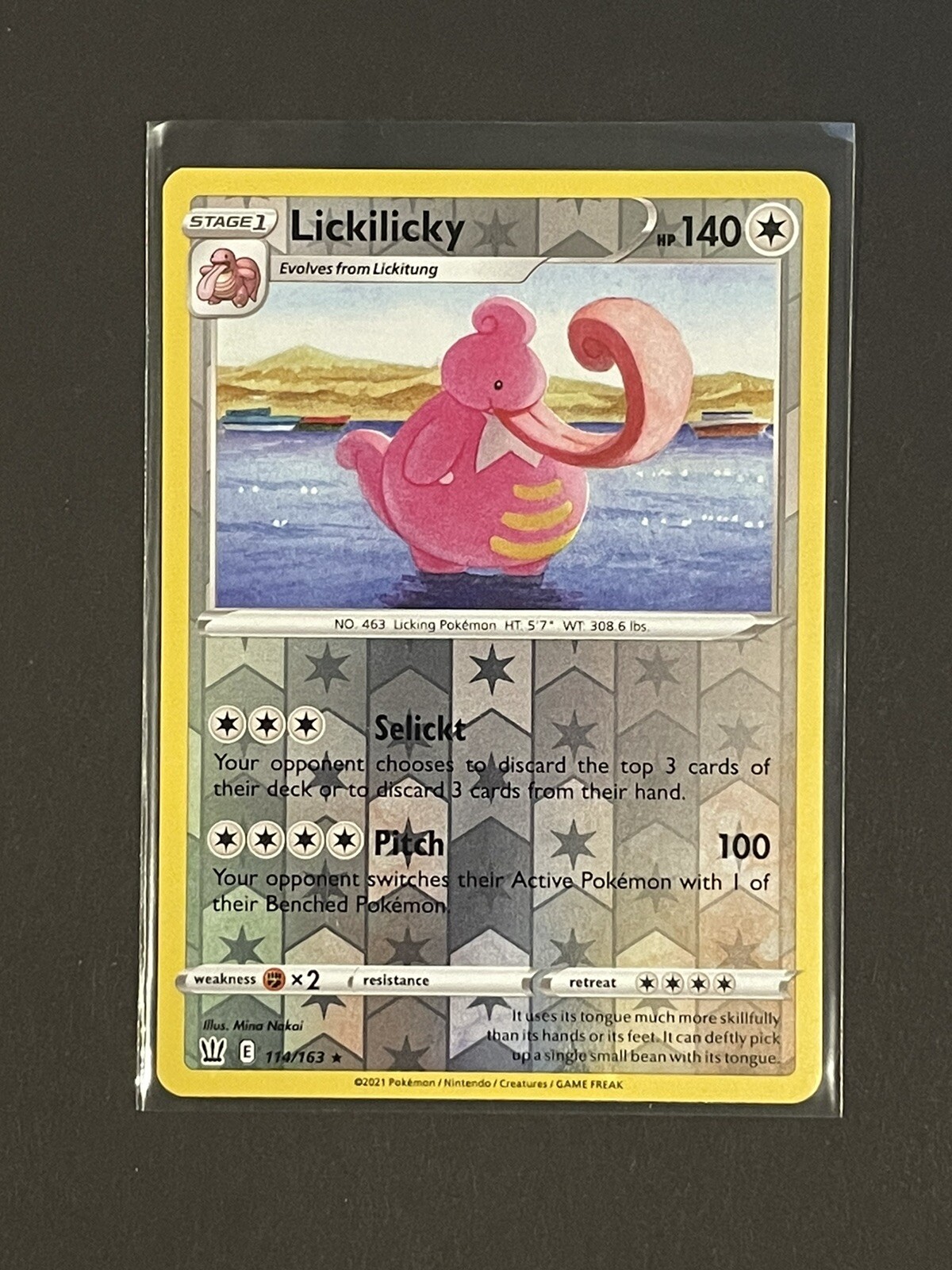 Pokemon - Lickilicky 114/163 - Reverse Holo Rare - Battle Styles - NM+ ...