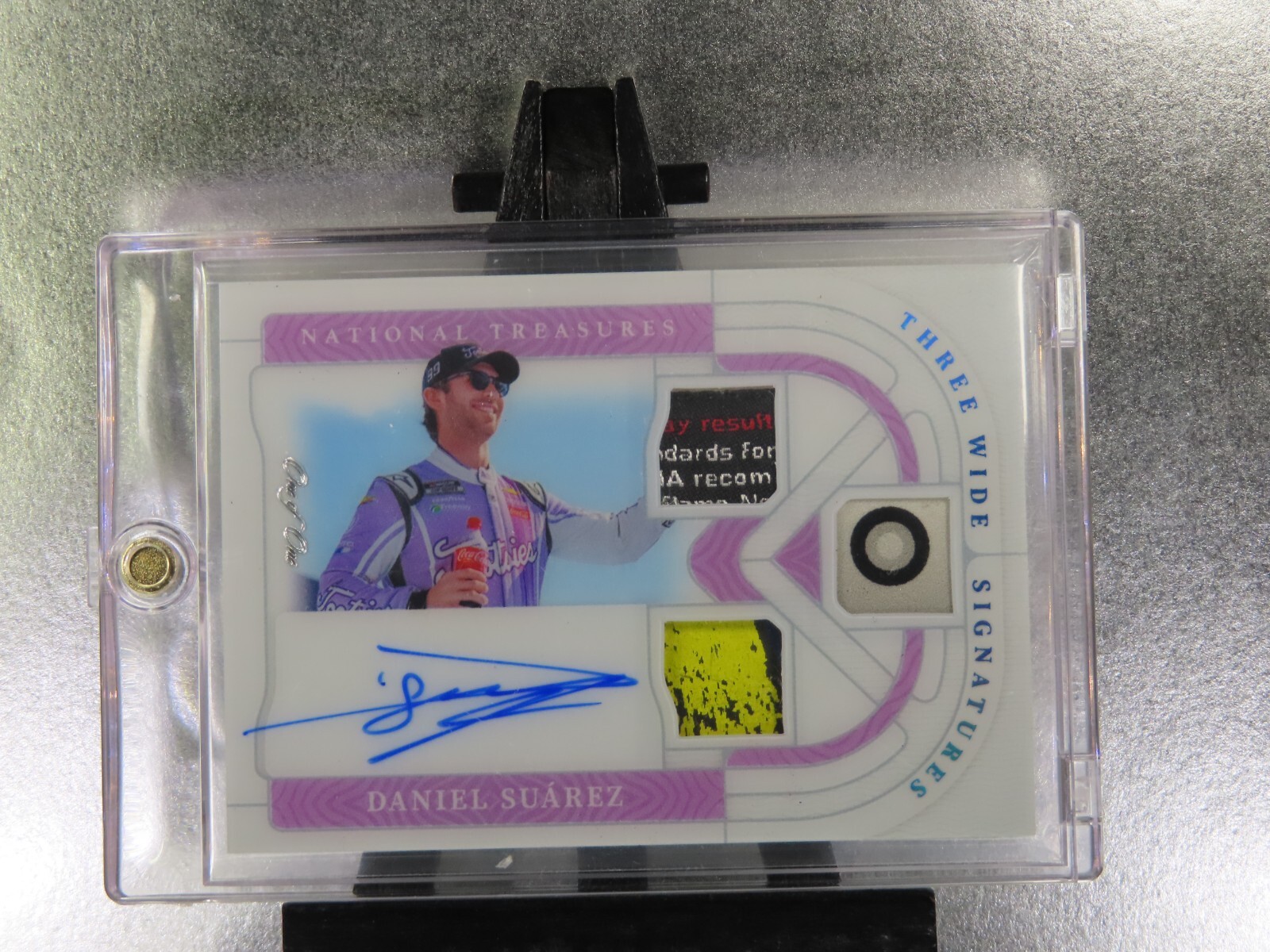 2022 National Treasures DANIEL SUAREZ Three Wide Signatures Auto Patch ...