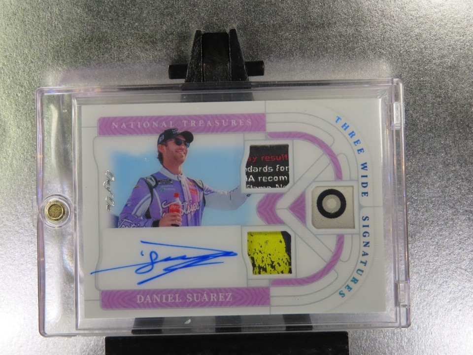 2022 National Treasures DANIEL SUAREZ Three Wide Signatures Auto Patch ...