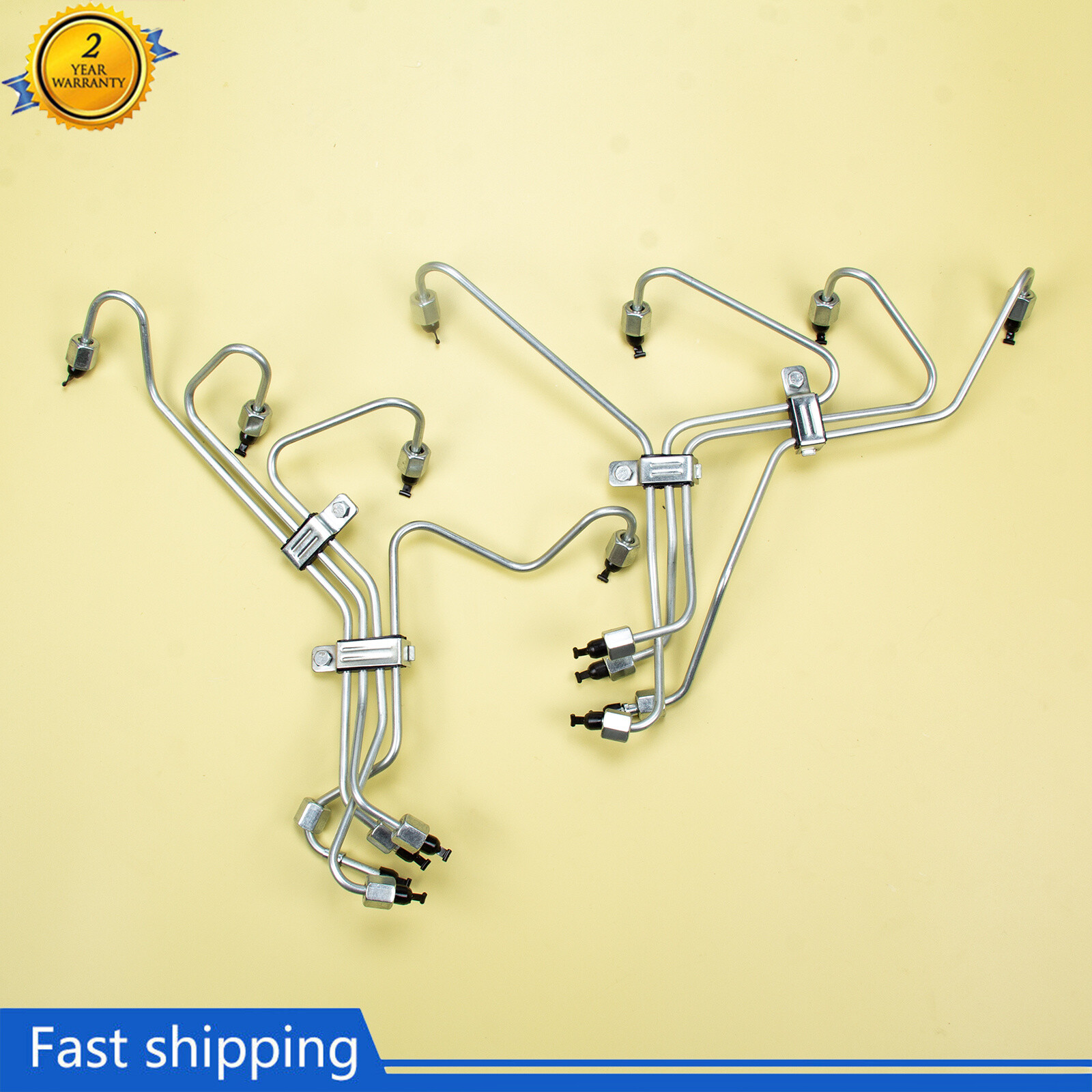 Set of 8 Fuel Injection Lines For Ford 6.9L 7.3L IDI Diesel 83-94 DE8TZ ...