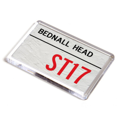 FRIDGE MAGNET - Bednall Head ST17 - UK Postcode | eBay UK