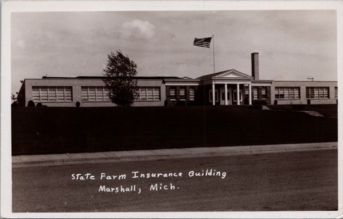 Vintage Marshall, Michigan State Farm Insurance RPPC Real Photo ...