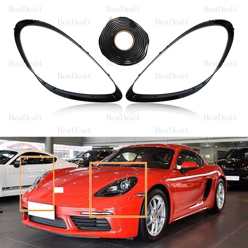 For Porsche 718 Boxster/Cayman 982 A Pair Headlight Cover 2017-2022 | eBay
