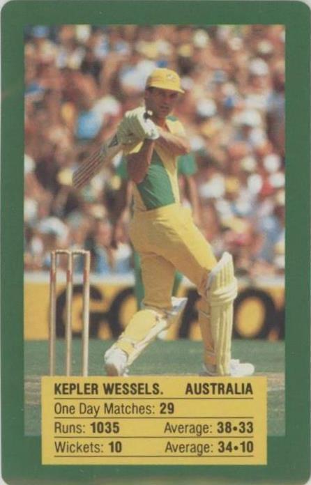 1985 Australian Dairy Kanga Cricket - Facts Kepler Wessels #17 for sale ...