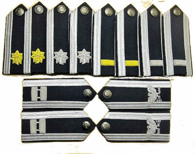 US AIR FORCE MALE MESS DRESS SHOULDER BOARDS - ALL RANKS - CURRENT ...