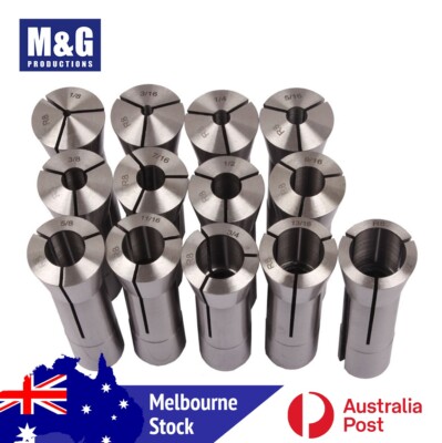 23 Pcs R8 Round Collet Set 3-25mm, Step 1mm | eBay Australia