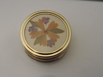 NIB Dried Flower HInged Cover Pill Box Travel Purse Accessory GIFT 10b ...