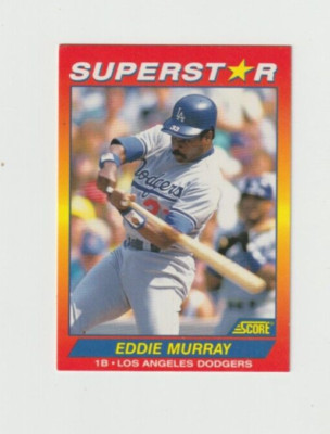 1992 Score SUPERSTAR # 78 Eddie Murray LOS ANGELES DODGERS | eBay