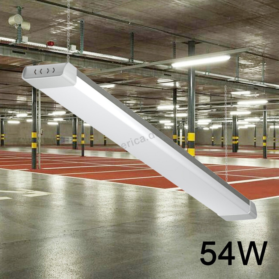 12 Pack - 54W LED 4ft Utility Light LED Shop Light with Power Cord Wall ...