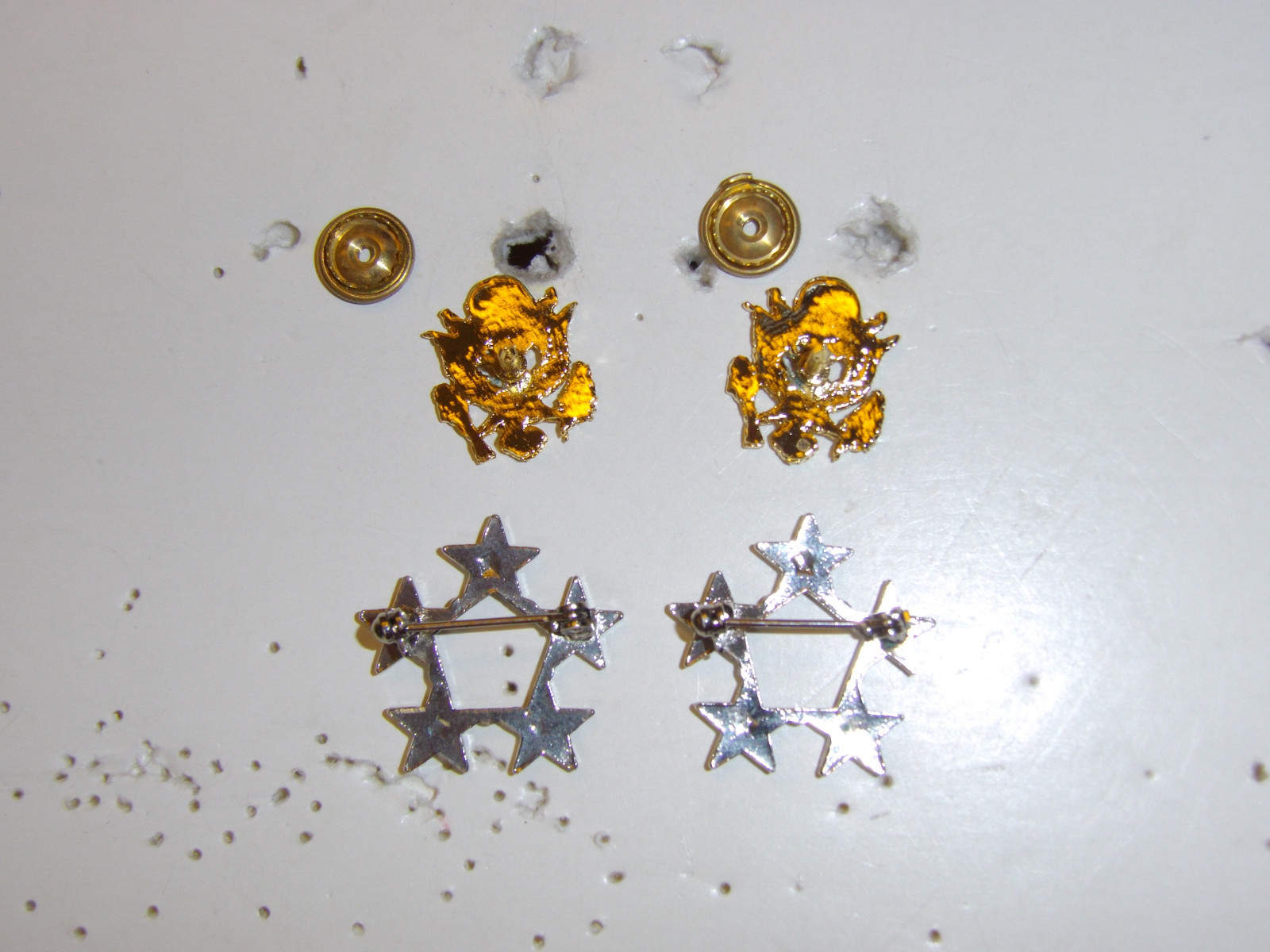 0268p WW2 US Army 5 Star General Rank Stars And Eagles pair R8C | eBay