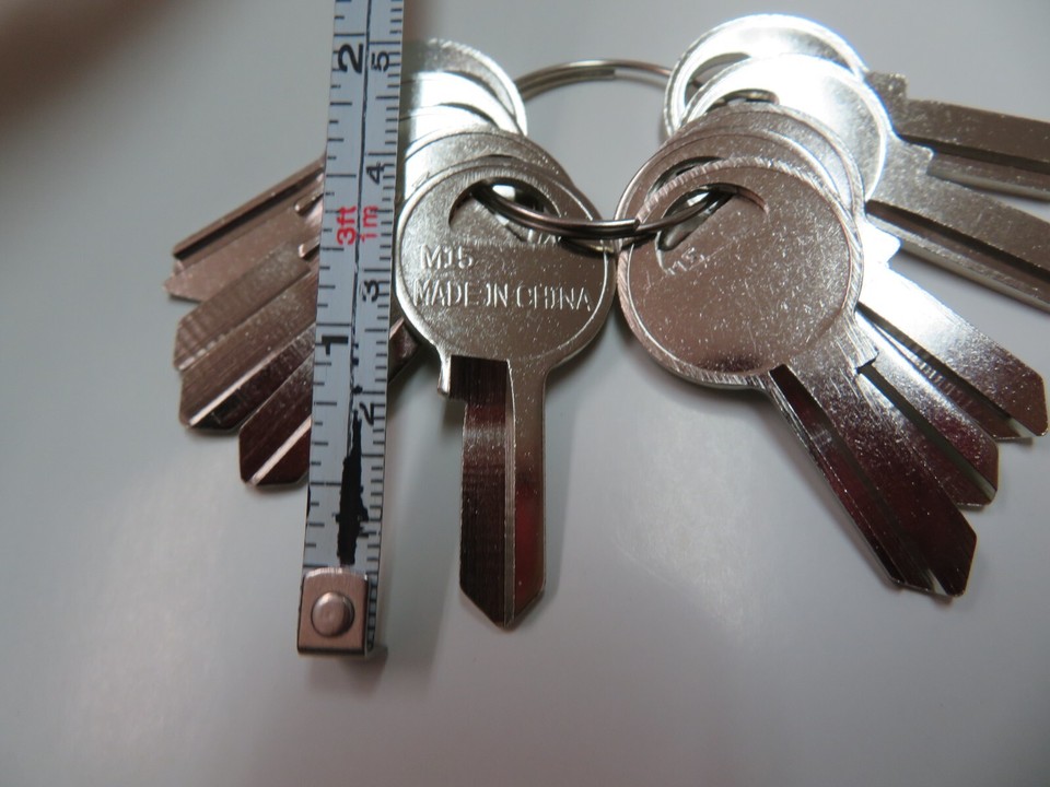M15 Key Blanks | Lot of 10 pc | For Master Padlock | Thin | Made in China