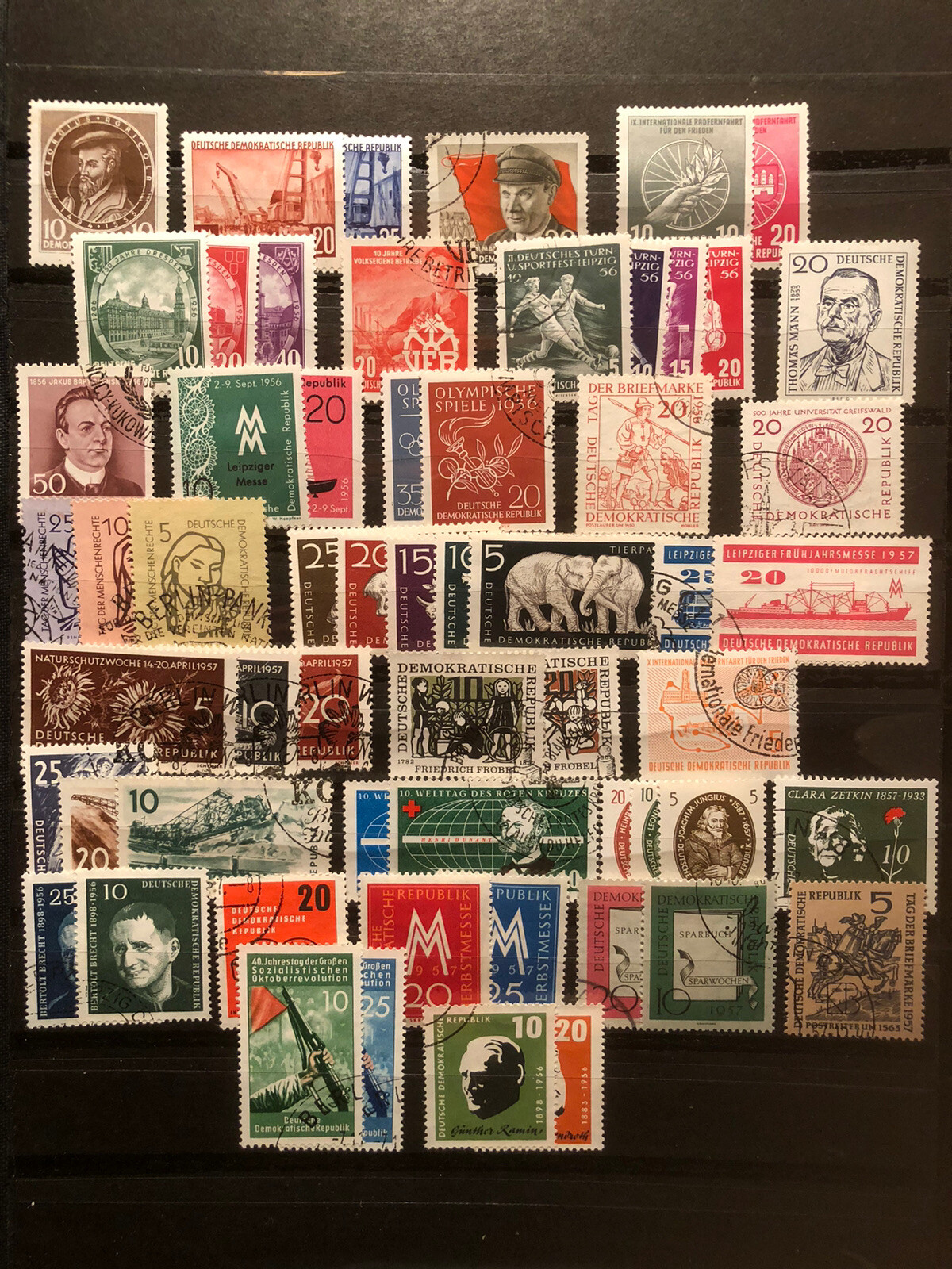 30 DIFFERENT SETS OF GDR STAMPS - #271/375-6 ULH | eBay