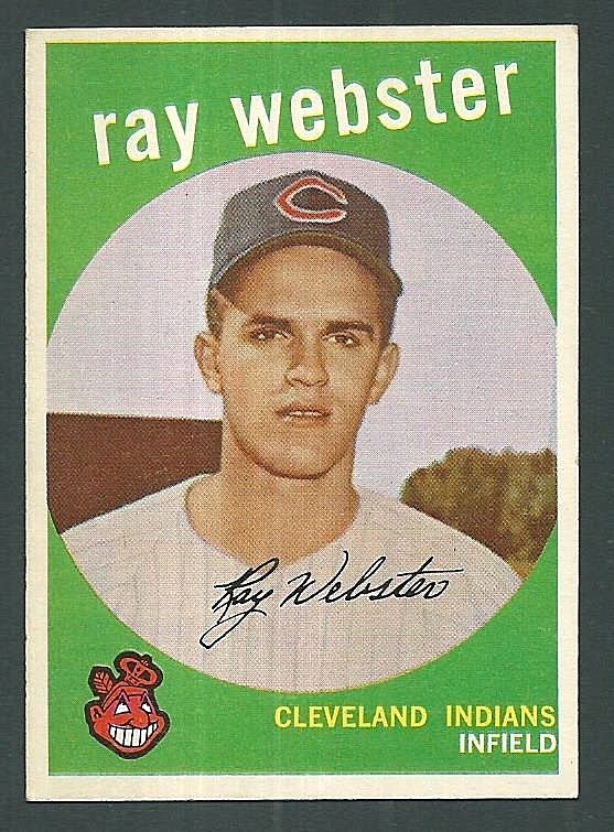 Ray Webster Cleveland Indians 1959 Topps Card #531 RC | eBay