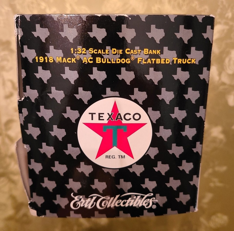 Die Cast Metal Model Truck Scale 1:32 Texaco 1918 Mack AC Bulldog Flat ...