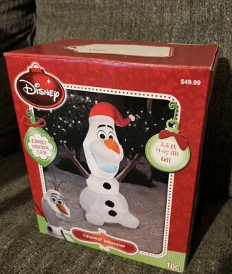 Disney Olaf Frozen Airblown Inflatable Christmas Decor 2015 LED New 3.5 ...