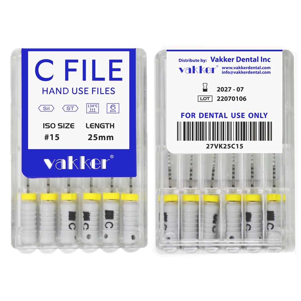 Dental Rotary Endo Endodontic Stainless Steel C Files for Root Canal 21 ...
