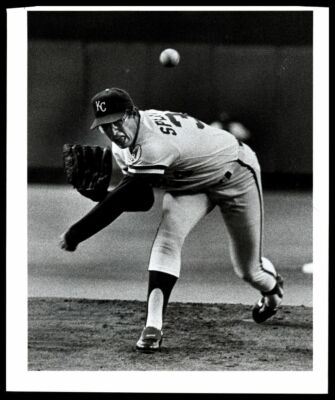 1980s Kansas City Royals PAUL SPLITTORFF Pitching Original Photo | eBay