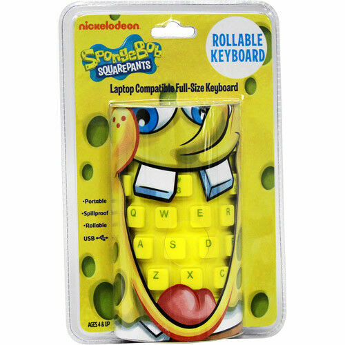 Sakar SpongeBob Rollable Keyboard (1F3E6C49) for sale online | eBay