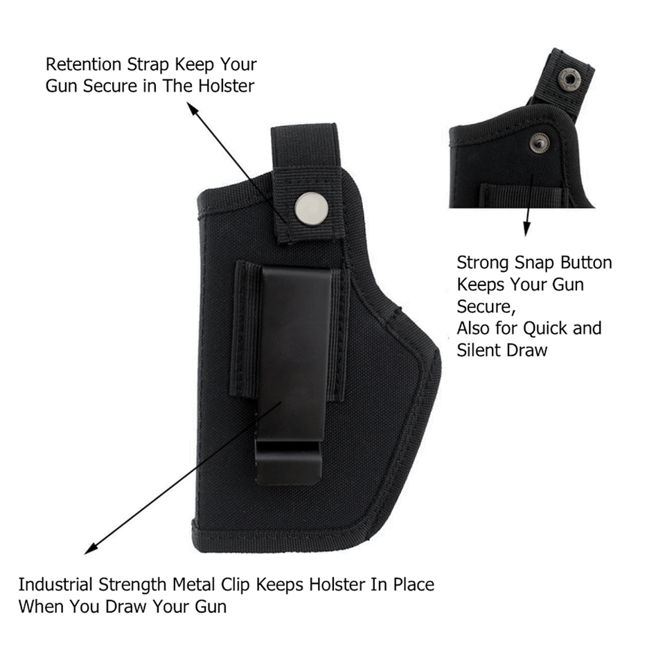 Tactical Concealed Carry gun holster Left/Right Hand IWB OWB Belt ...