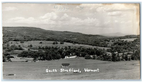 1959 Birds Eye View Of South Strafford Vermont VT Vintage RPPC Photo ...