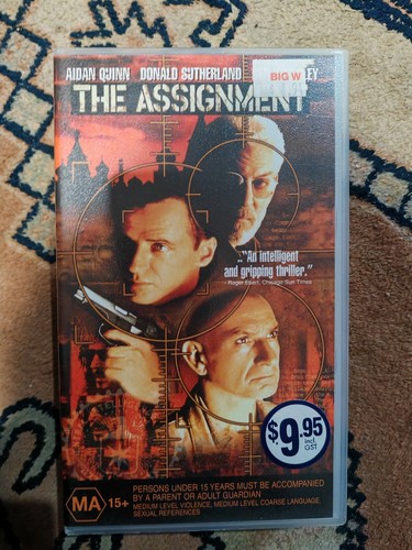 The Assignment VHS Aidan Quinn Donald Sutherland Ben Kingsley | eBay ...