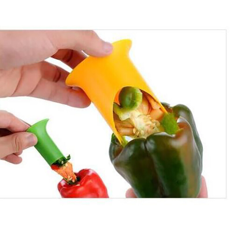 2in1 Pepper Chili Bell Jalapeno Corer Seed Remover Green Pepper Chilli ...