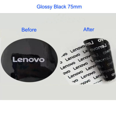 100x Lenovo Glossy Round Anti-Counterfeit Stickers Label Seals Tear ...