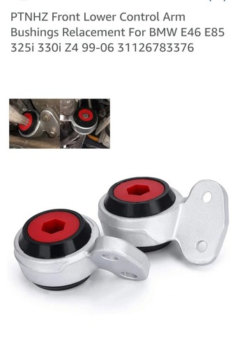 Premium Polyurethane Front Control Arm Bushings for BMW E46/E85 325i ...